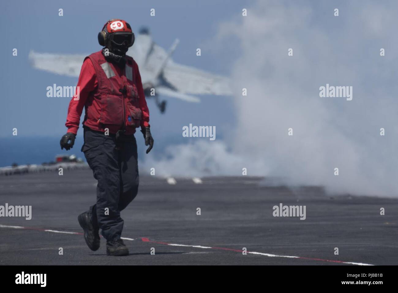 ATLANTIC OCEAN (July 2, 2018) Aviation Ordnanceman XXXX assigned to the ...