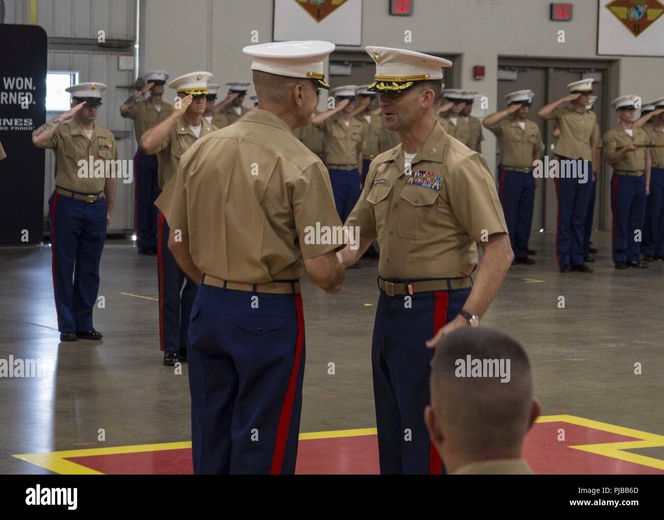 Colonel Jeffrey C. Smitherman, the outgoing Commanding Officer of 6th ...