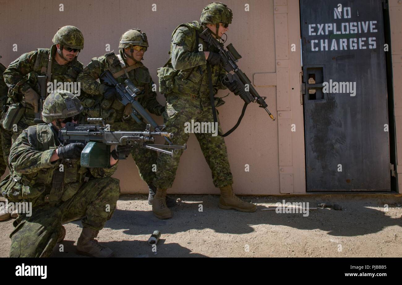 CAMP PENDLETON, Calif. (June 2, 2018) Members of the Canadian 2nd ...