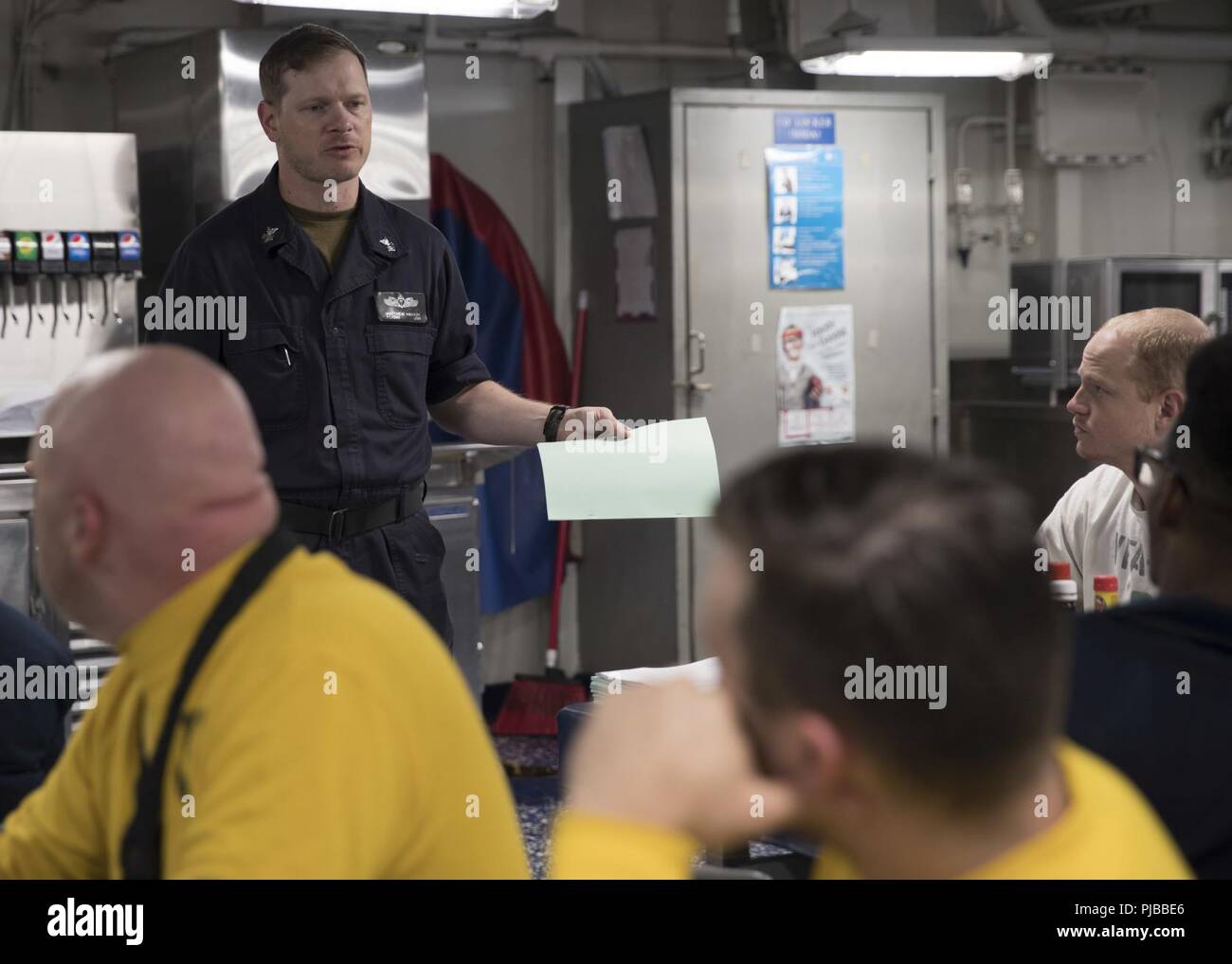 ATLANTIC OCEAN (July 2, 2018) Fire Controlman 1st Class Matthew Havash ...