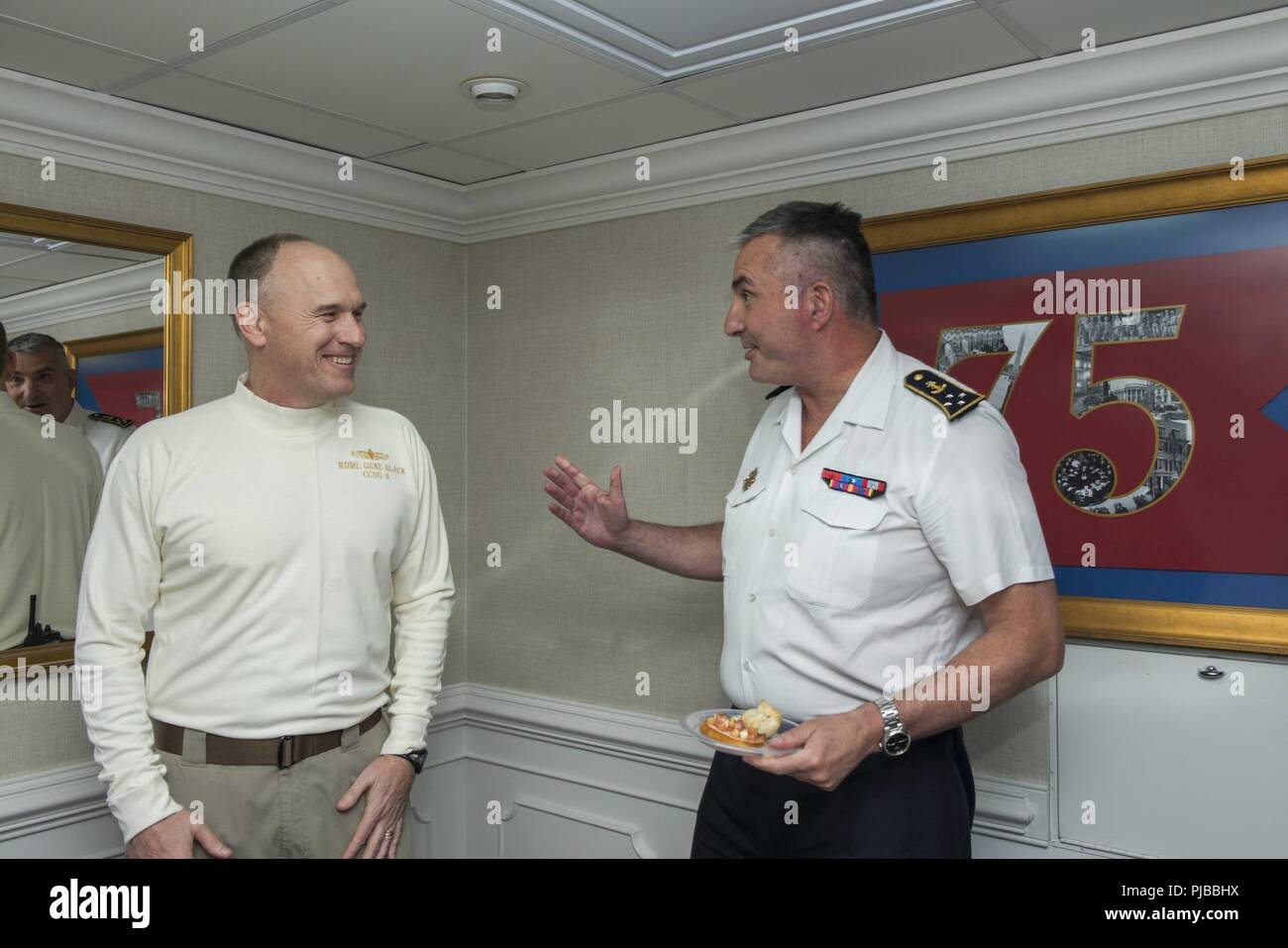 ATLANTIC OCEAN (July 3, 2018) French Naval Inspector General, Vice Adm ...