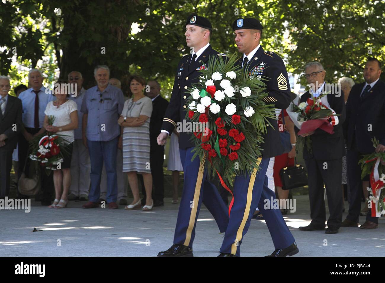 Major Eric Anderson, left, a civil affairs officer with the 415th Civil ...