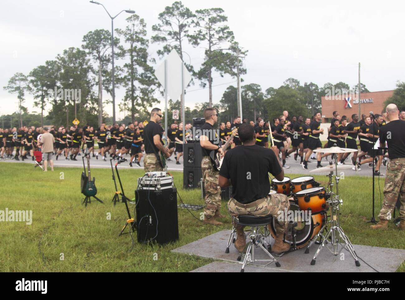 The 3rd Infantry Division band plays classic rock jams, motivating ...