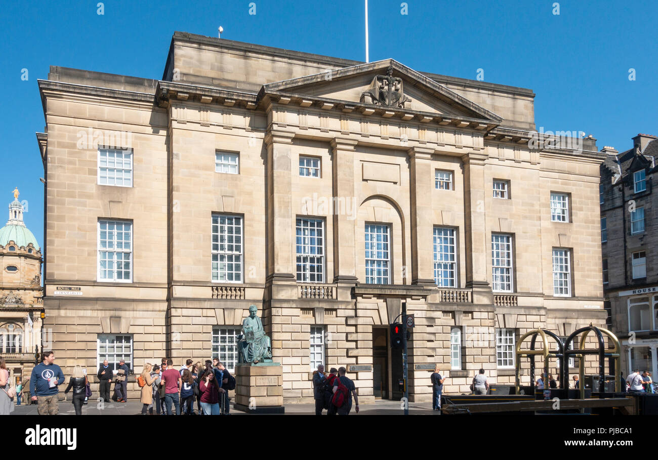 Exterior of High Court of Justiciary on the Royal Mile in Edinburgh ...