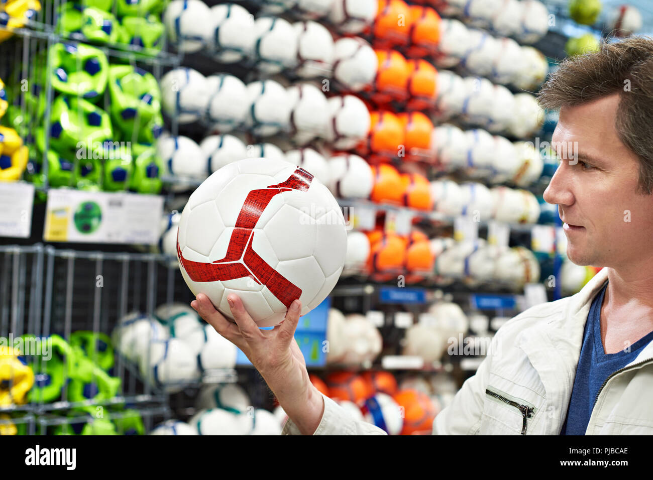 Football store hi-res stock photography and images - Alamy