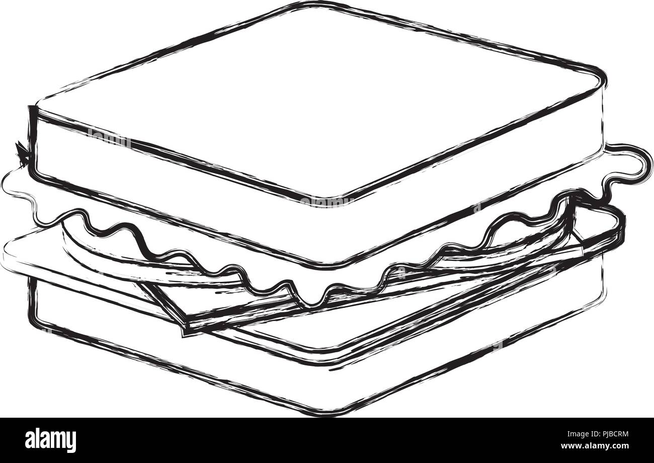 fresh and delicious sandwish vector illustration design Stock Vector ...