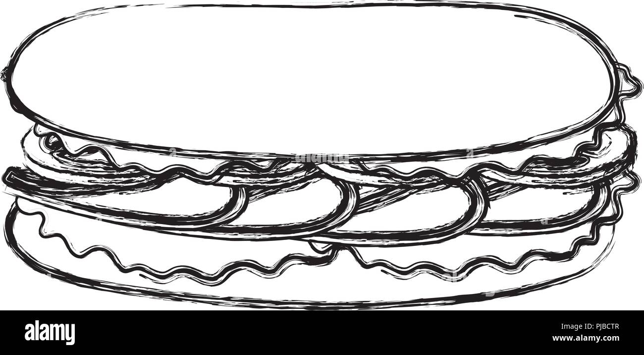 fresh and delicious sandwish vector illustration design Stock Vector ...