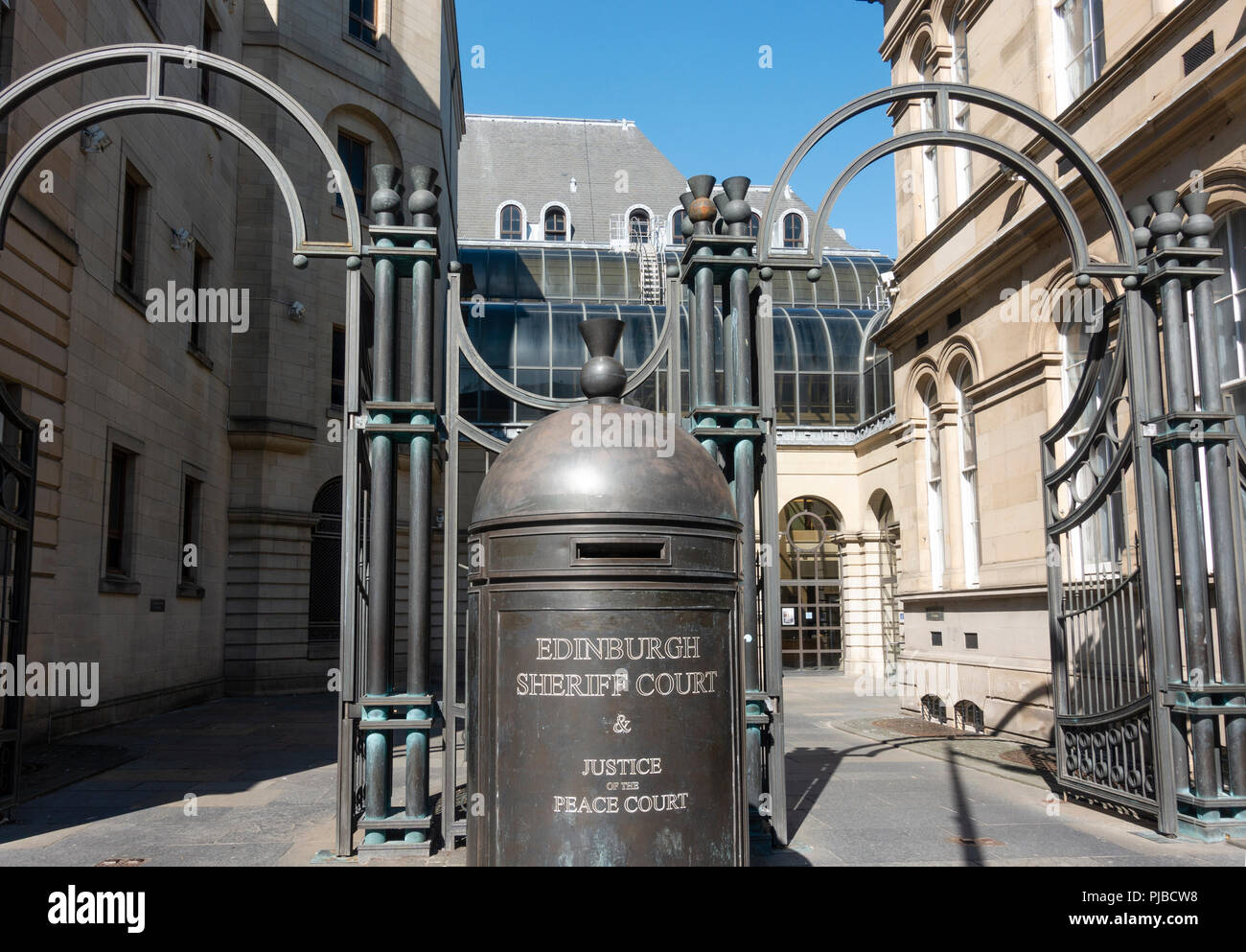 Exterior of Edinburgh Sheriff Court on Chamber Street in Edinburgh ...