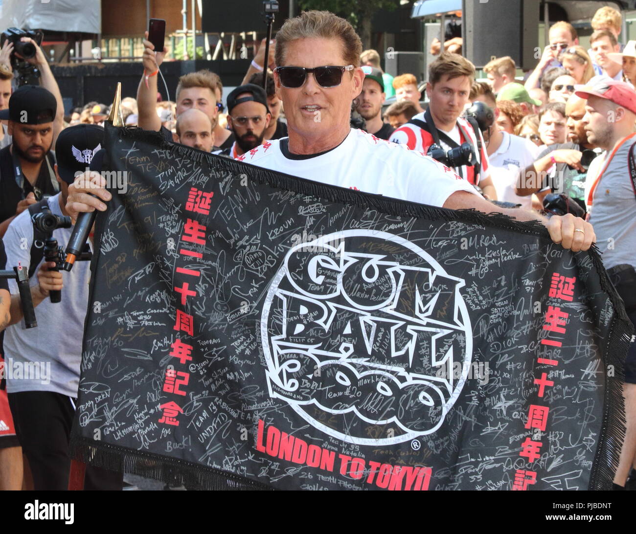 Gumball Rally 3000 - start of 2018's rally from London to Tokyo, at ...