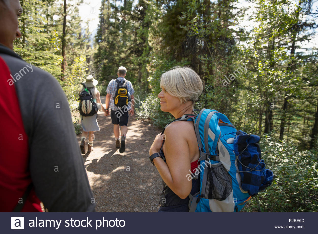 Hiking people backpacking hi-res stock photography and images - Alamy