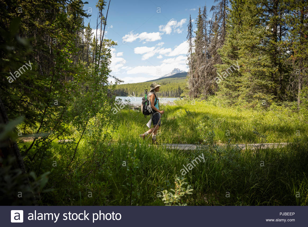 Solo backpacking hi-res stock photography and images - Alamy