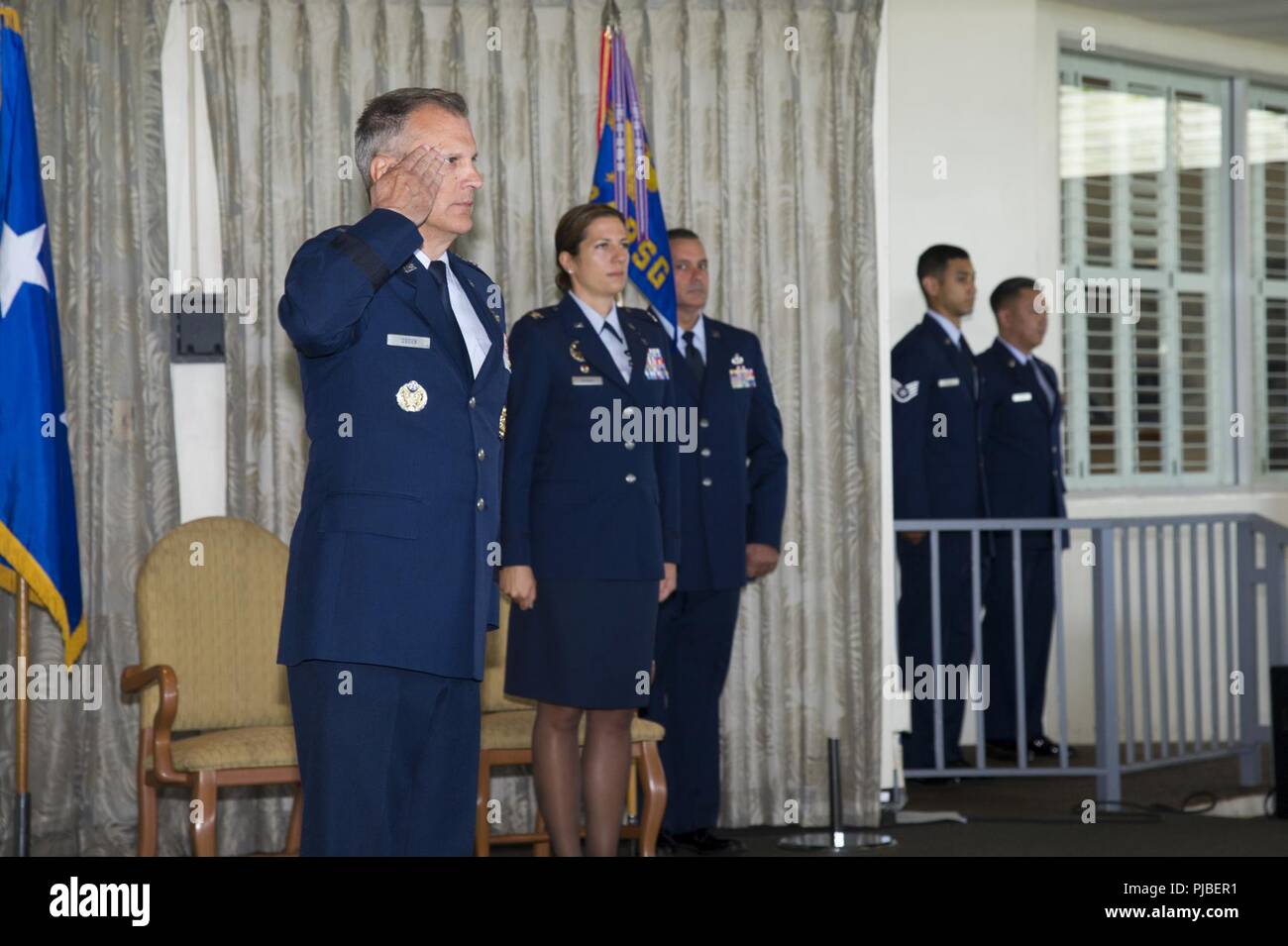 U.S. Air Force Maj. Gen. Randall Ogden, 4th Air Force commander ...