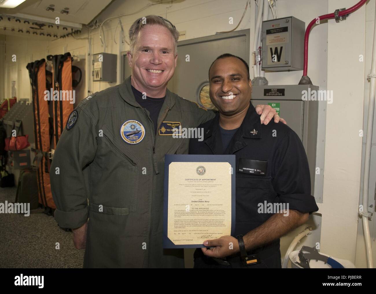 NORFOLK, Va. (July 9, 2018) Hospital Corpsman 1st Class Amarpreet Gill ...