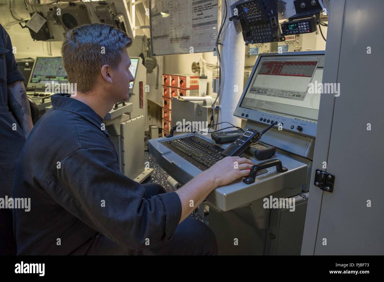 Gas turbine technician mechanical fireman hi-res stock photography and ...