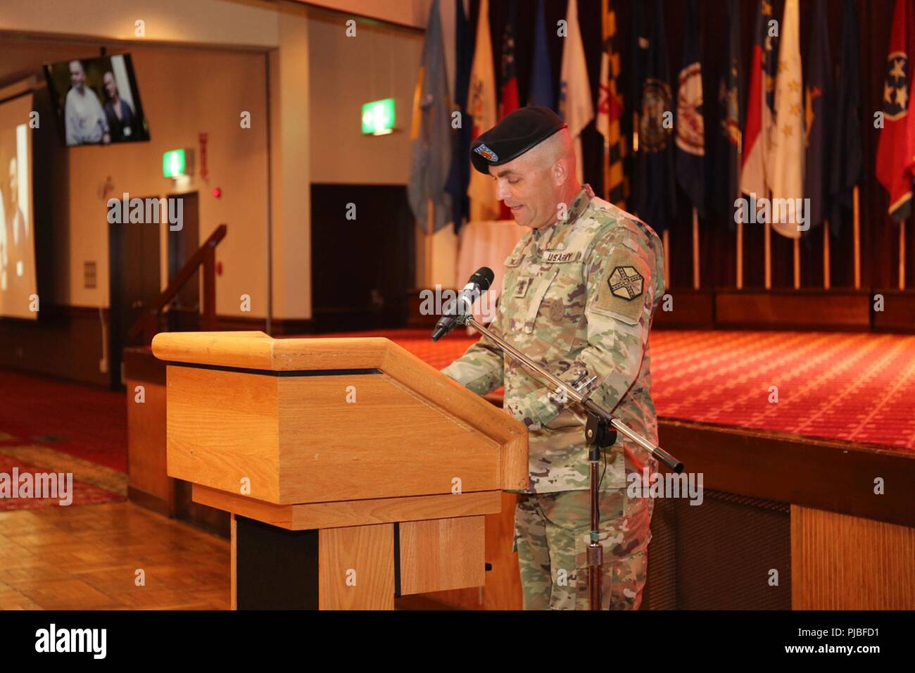 Command Sgt. Maj. Will Holland, outgoing command sergeant major for U.S ...