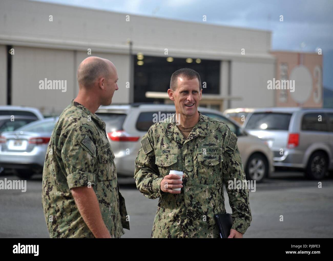 MARINE CORPS BASE HAWAII (July 11, 2018) — Rear Adm. John Okon ...
