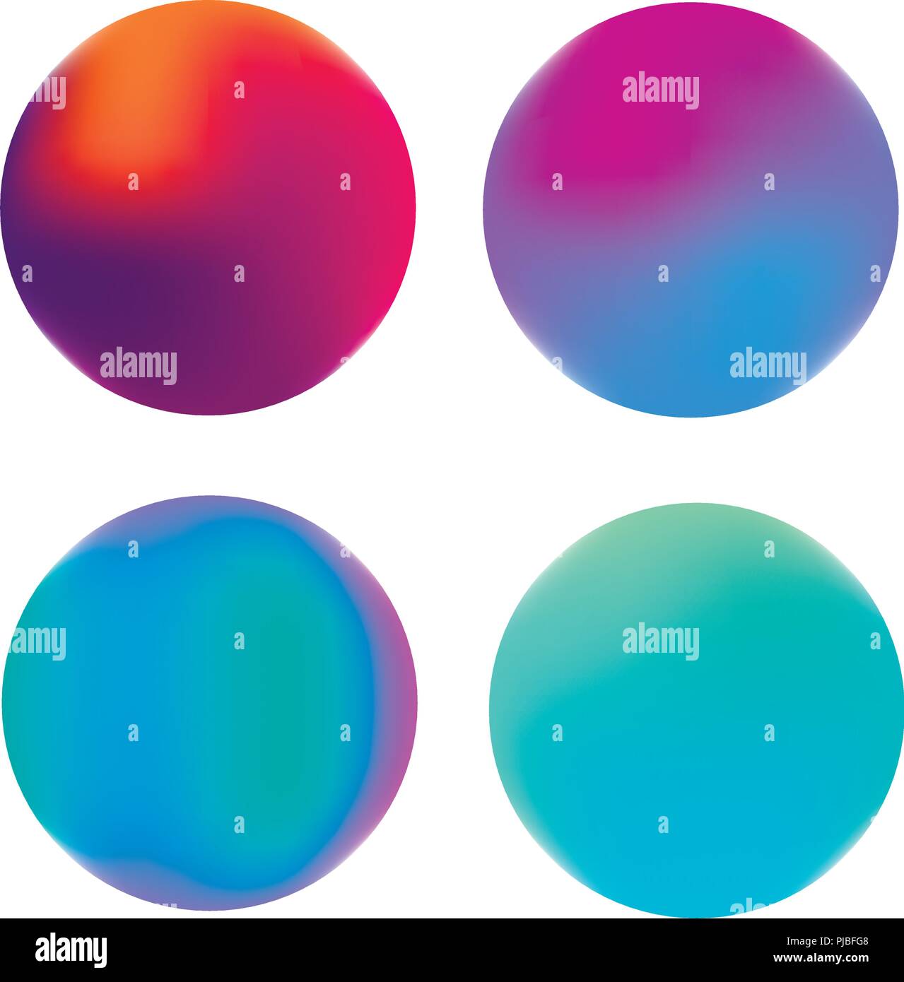 Gradient colorful sphere in Cut Out Stock Images & Pictures - Alamy