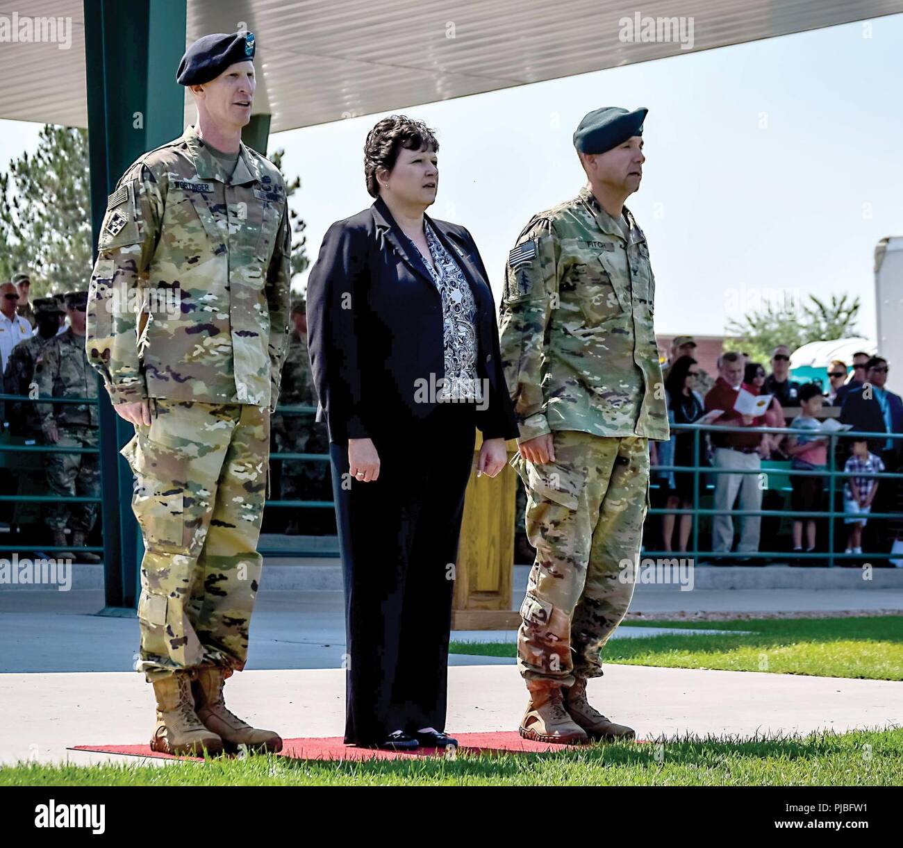 FORT CARSON, Colo. —Col. Brian K. Wortinger, left, incoming commander ...