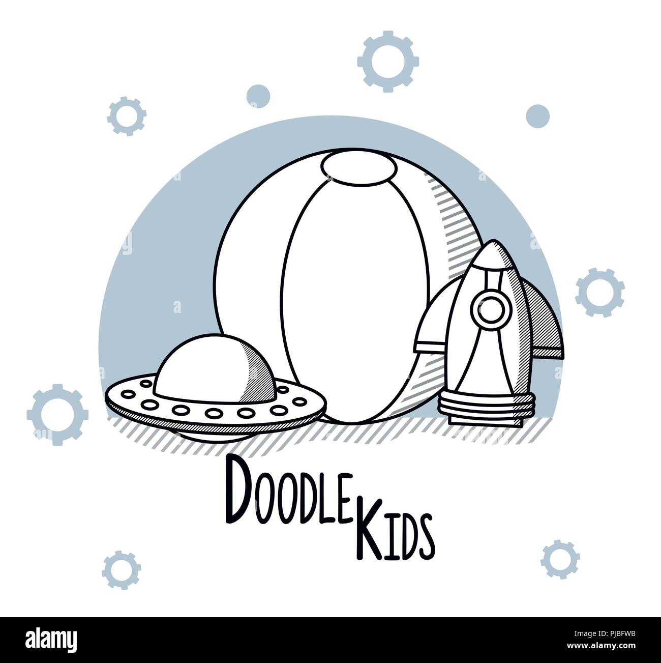 Doodle kids cartoons Stock Vector Image & Art - Alamy