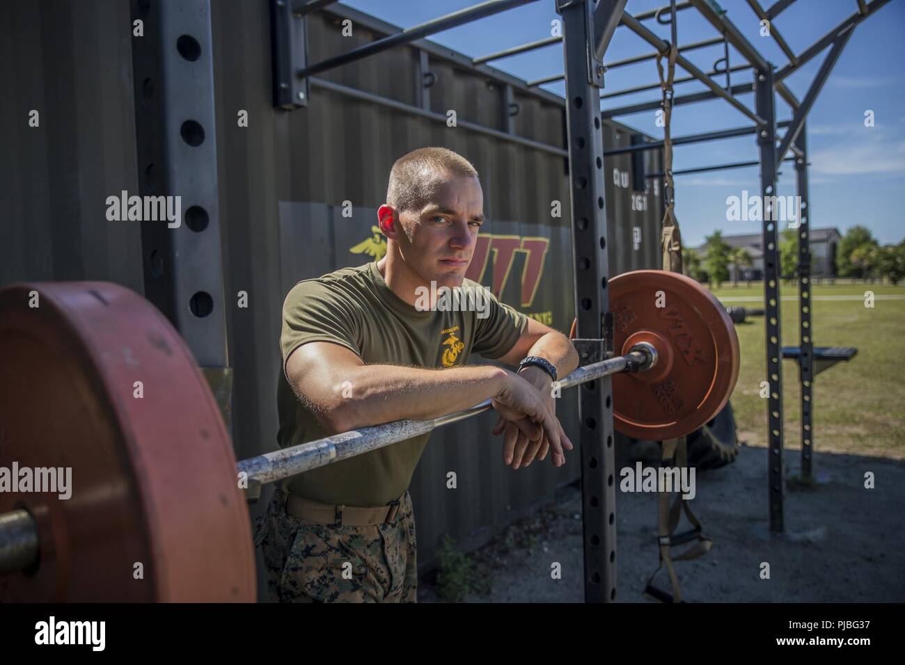 Sgt. Jared Skelley is the Force Fitness instructor with Headquarters ...