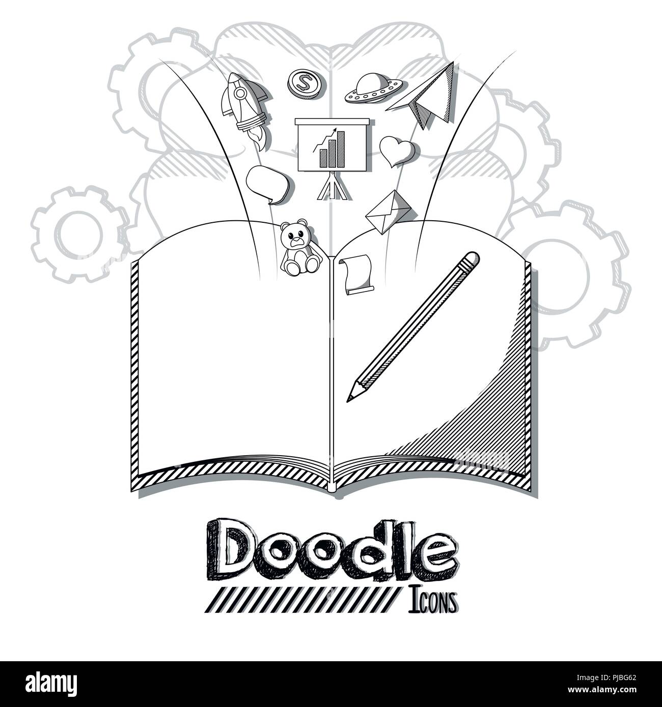Doodle icons cartoons Stock Vector Image & Art - Alamy