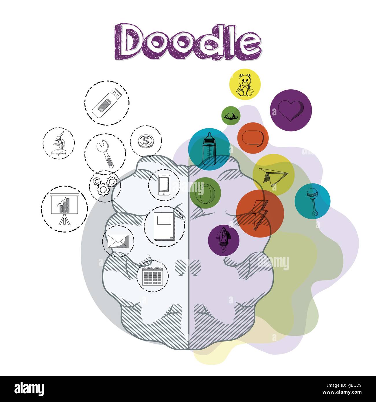 School doodle cartoons Stock Vector Image & Art - Alamy