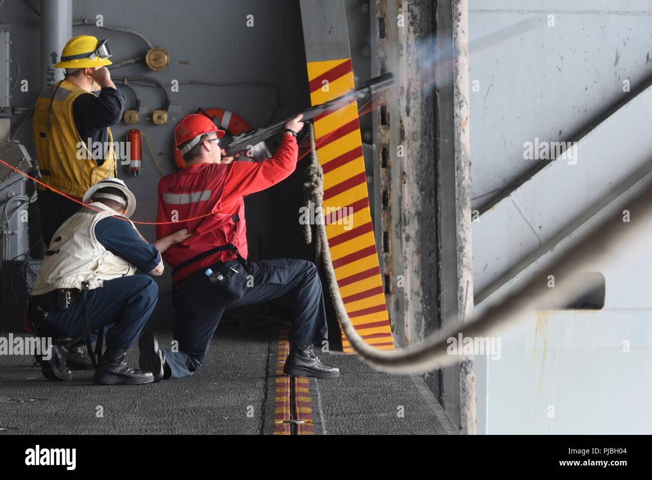 ATLANTIC OCEAN (July 11, 2018) Aviation Ordnanceman Airman Nathan ...