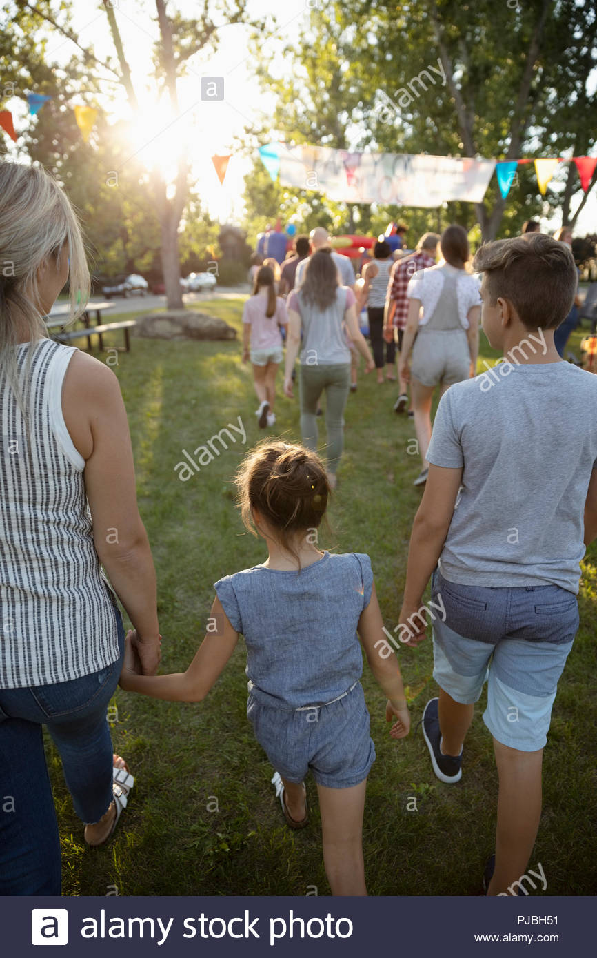 Neighborhood party two people hi-res stock photography and images - Alamy