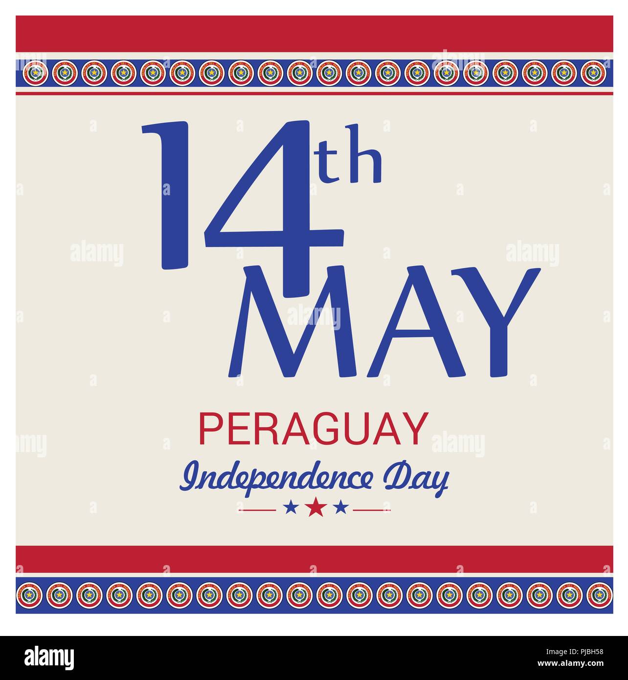 Paraguay Independence day design vector Stock Vector Image & Art - Alamy
