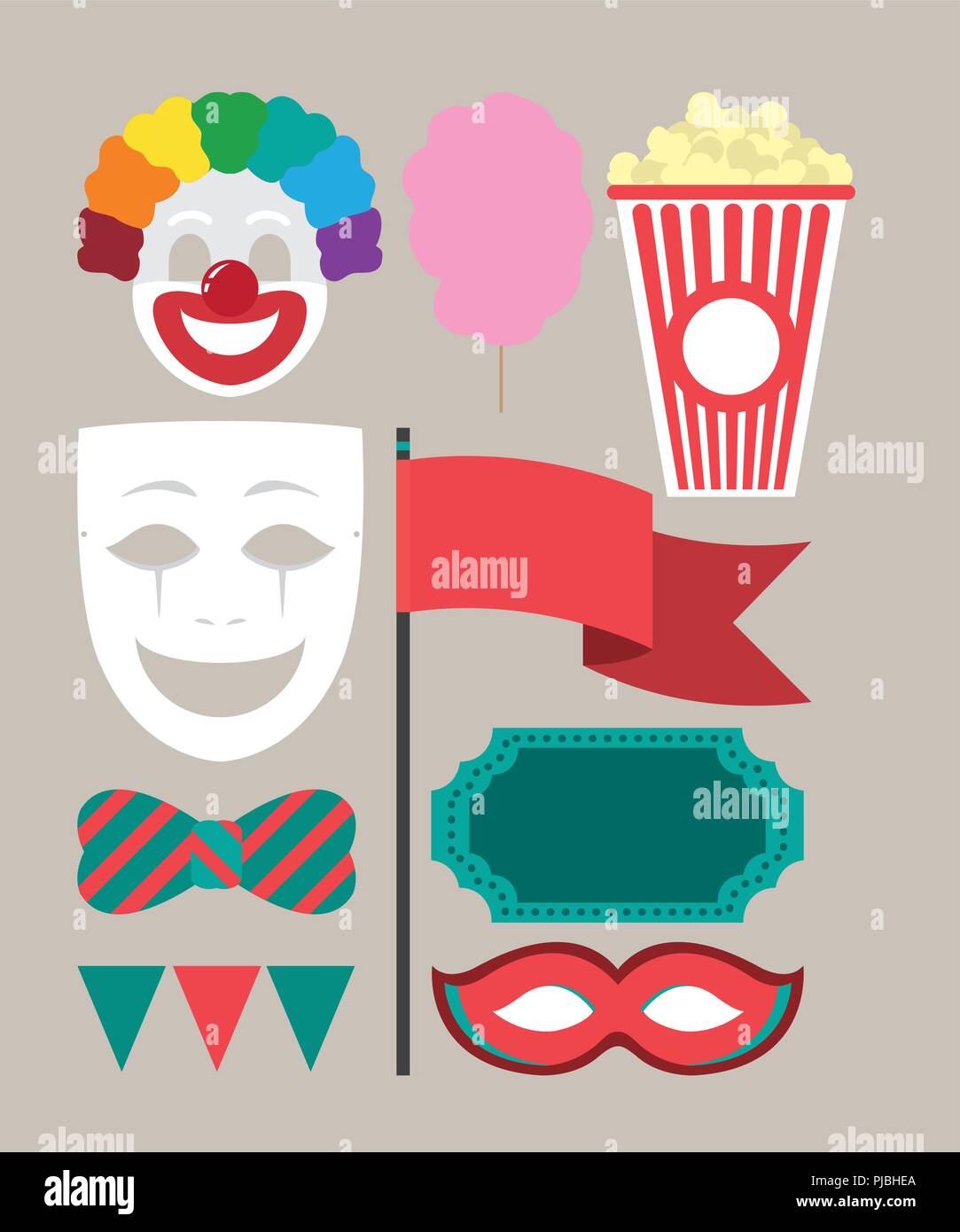 Set of carnival cartoons Stock Vector Image & Art - Alamy