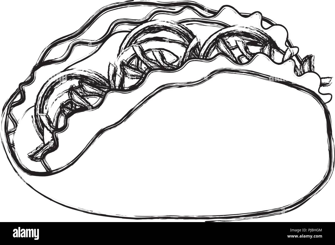 Taco shell Stock Vector Images - Alamy