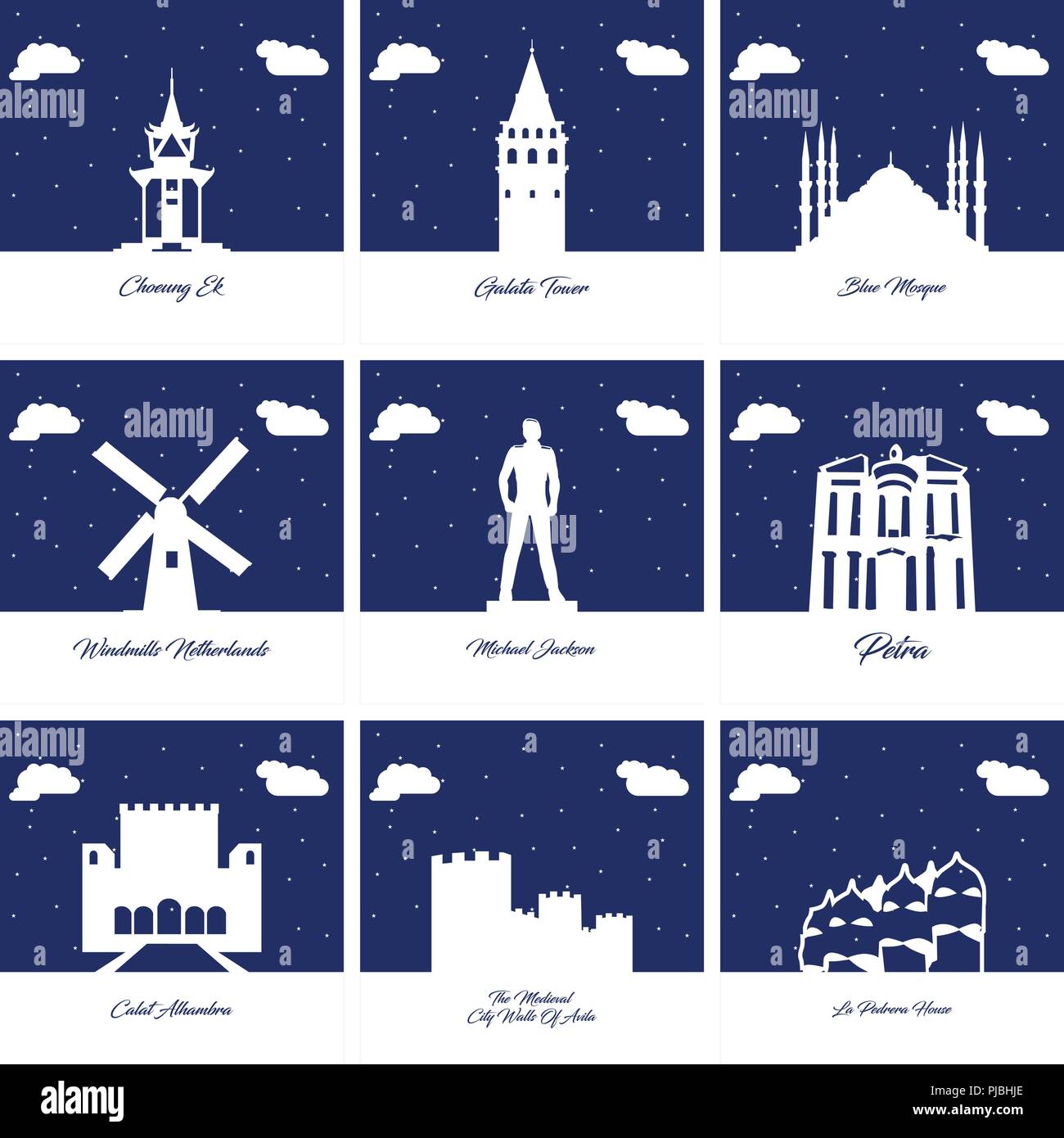 Worlds most famous Stock Vector Images - Alamy