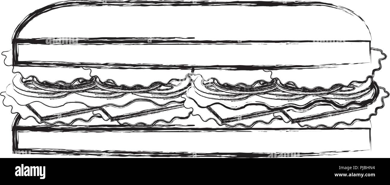 fresh and delicious sandwish vector illustration design Stock Vector ...