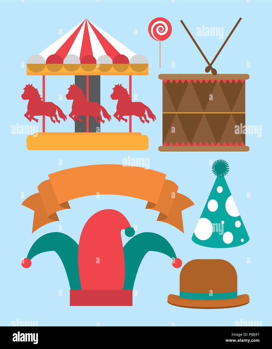 Carnival icons hi-res stock photography and images - Alamy