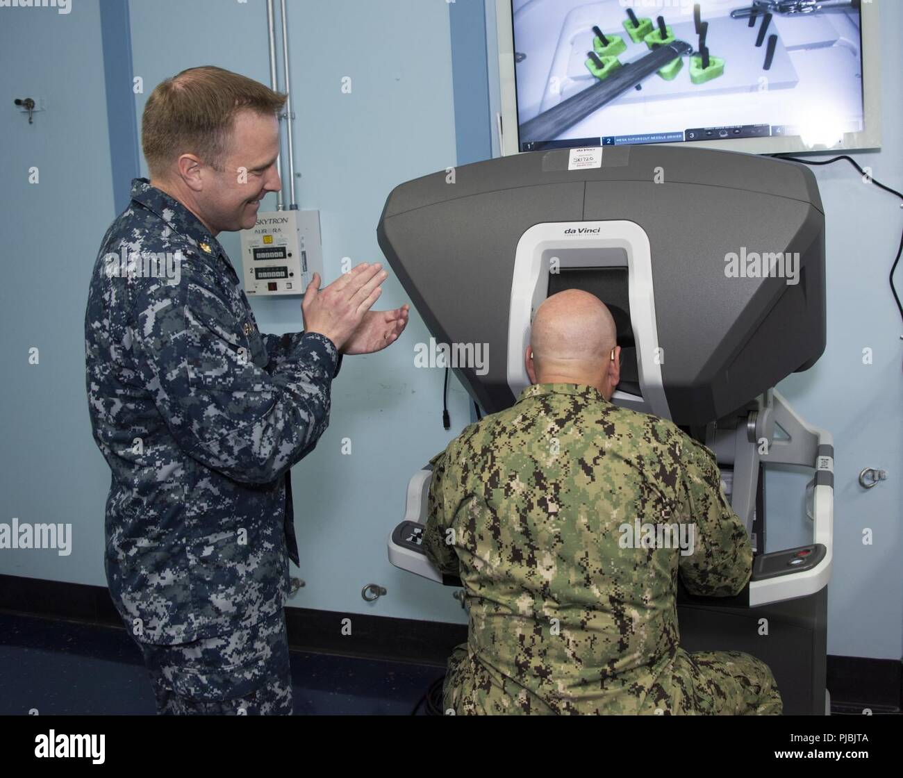 Robot assisted surgery aboard a ship hi-res stock photography and images - Alamy
