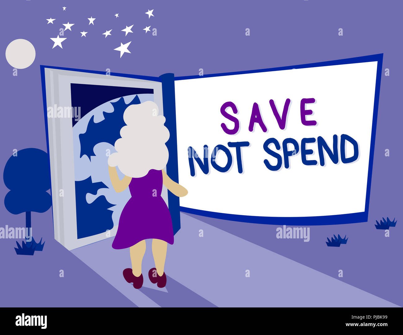 Text sign showing Save Not Spend. Conceptual photo Keeping money for ...