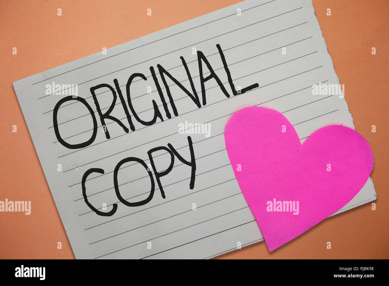 Word writing text Original Copy. Business concept for Main Script ...