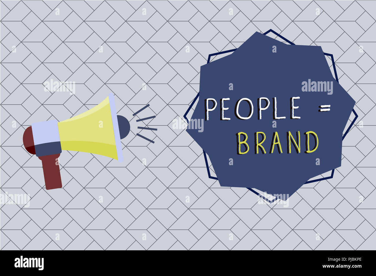 Word writing text People equal Brand. Business concept for Personal ...
