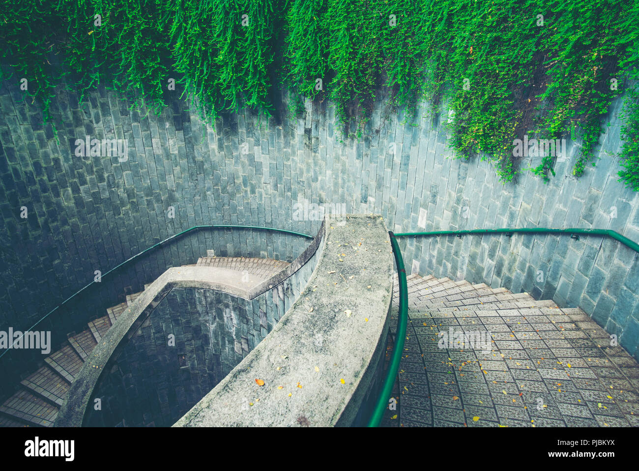 Spiral staircase at Fort Canning Park, Singapore Stock Photo - Alamy