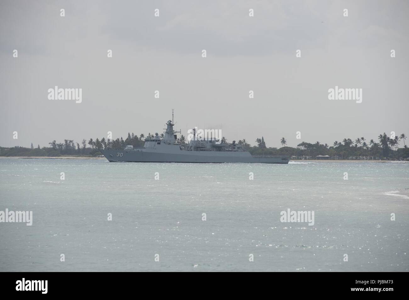 PEARL HARBOR (July 09, 2018) The Royal Malaysian Navy frigate KD Lekiu ...