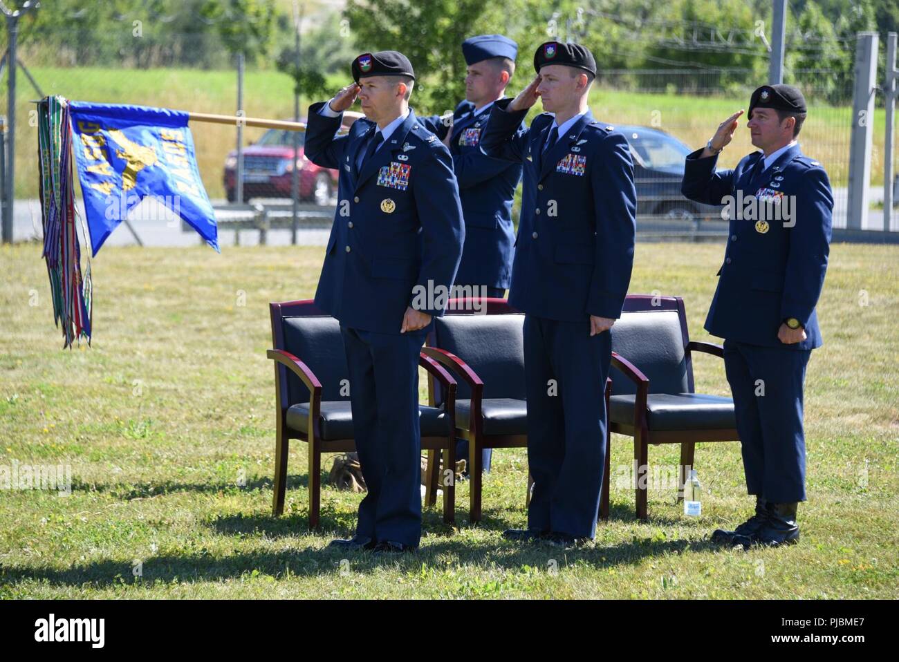 From left to right: U.S. Air Force Col. J. Brad Reed, commander of 4th ...