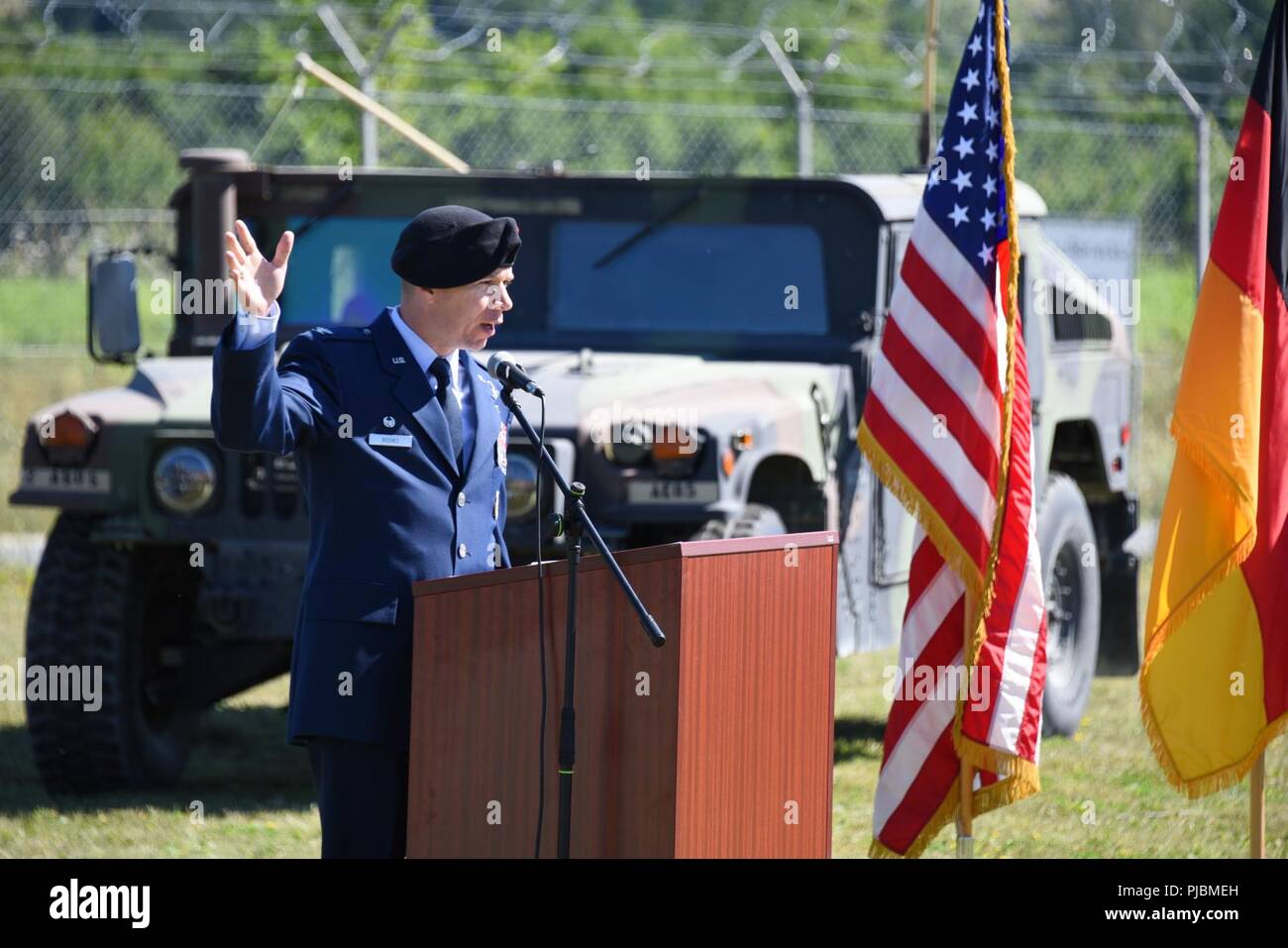 U.S. Air Force Col. J. Brad Reed, commander of 4th Air Support ...