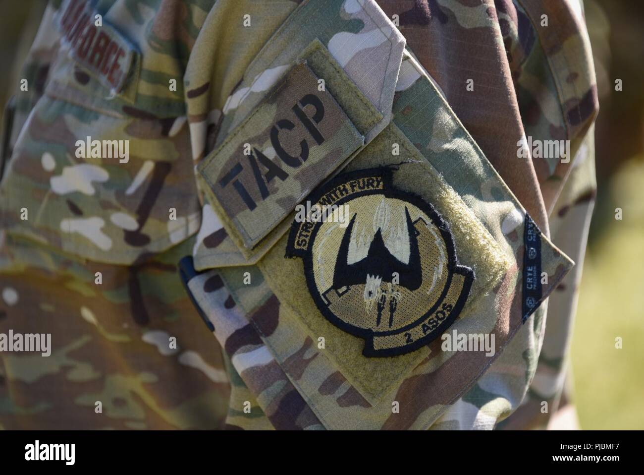 An U.S. Airman with 2d Air Support Operations Squadron stands in ...