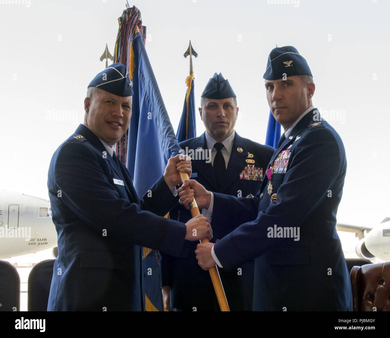 U.S. Air Force Lt. Gen. GI Tuck, 18th Air Force commander, Scott Air ...