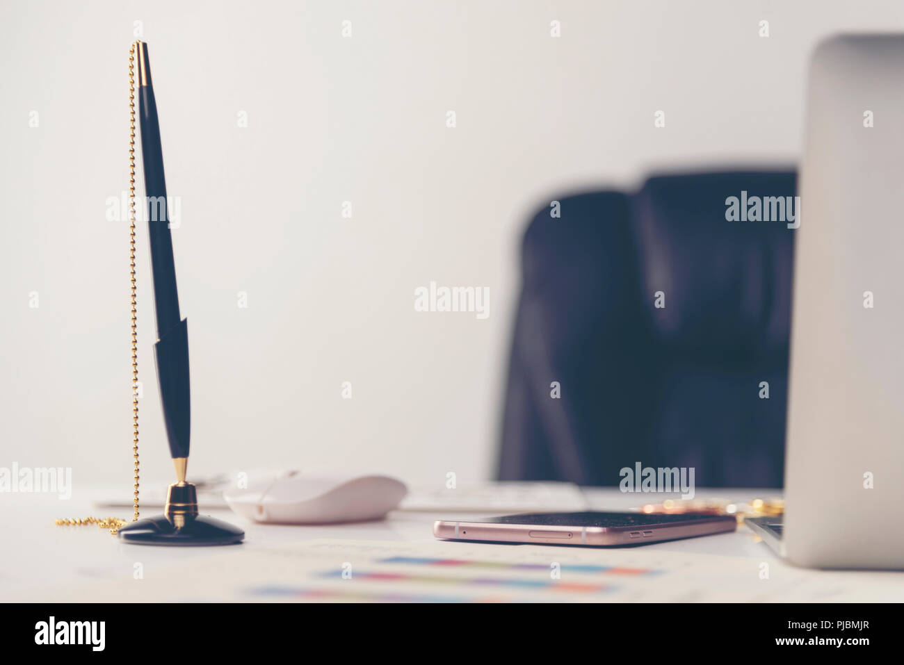 business desktop workplace in office Stock Photo - Alamy