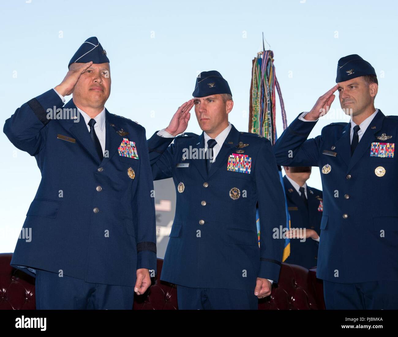 U.S. Air Force Lt. Gen. GI Tuck, 18th Air Force commander, Scott Air ...