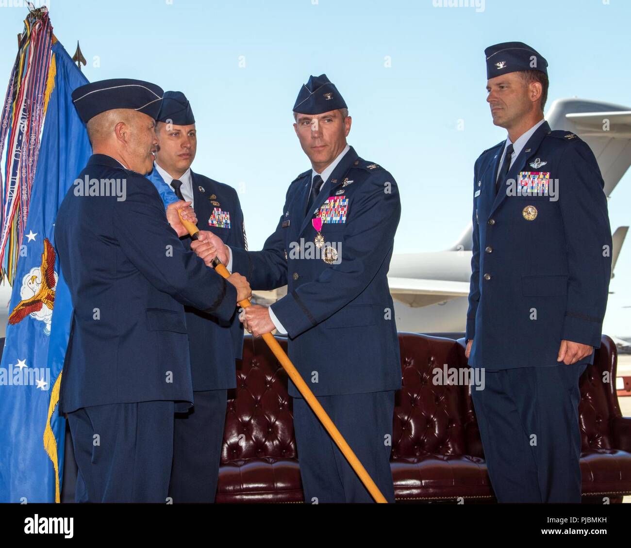 U.S. Air Force Lt. Gen. GI Tuck, 18th Air Force commander, Scott Air ...