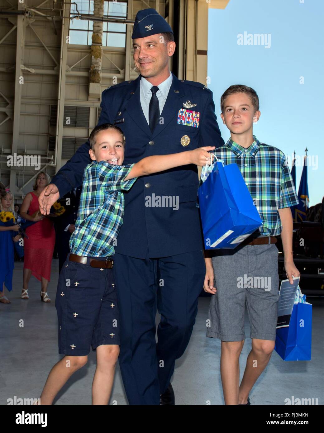 U.S. Air Force Col. Ethan Griffin, 60th Air Mobility Wing commander ...