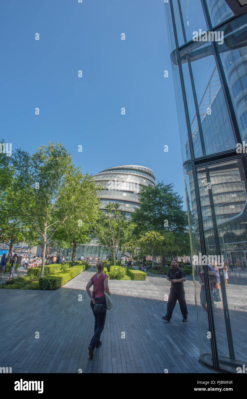 more london place in central london with city hall and modern and ...