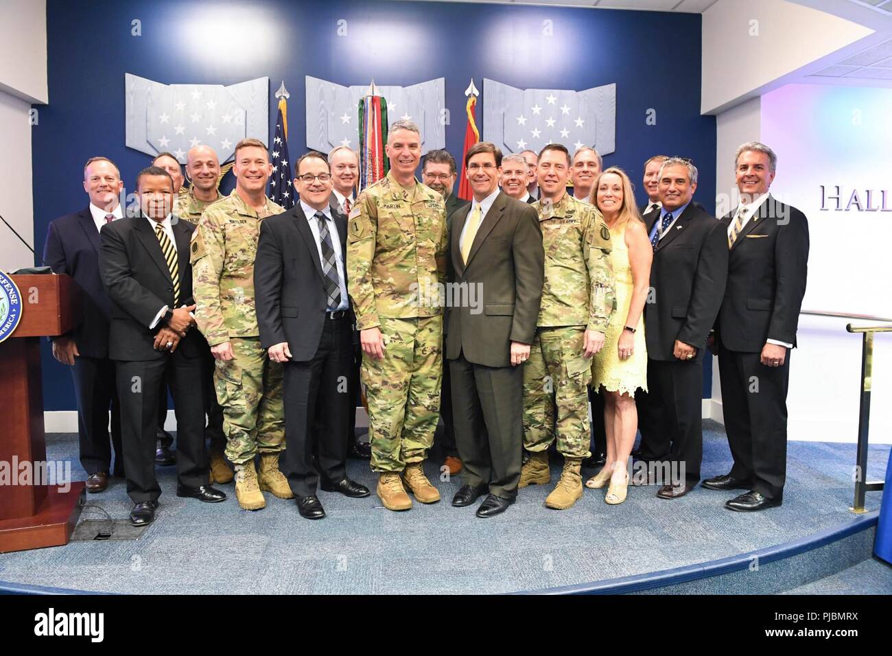 U.S. Army Chief of Staff Gen. Mark A. Milley hosts a promotion ceremony ...